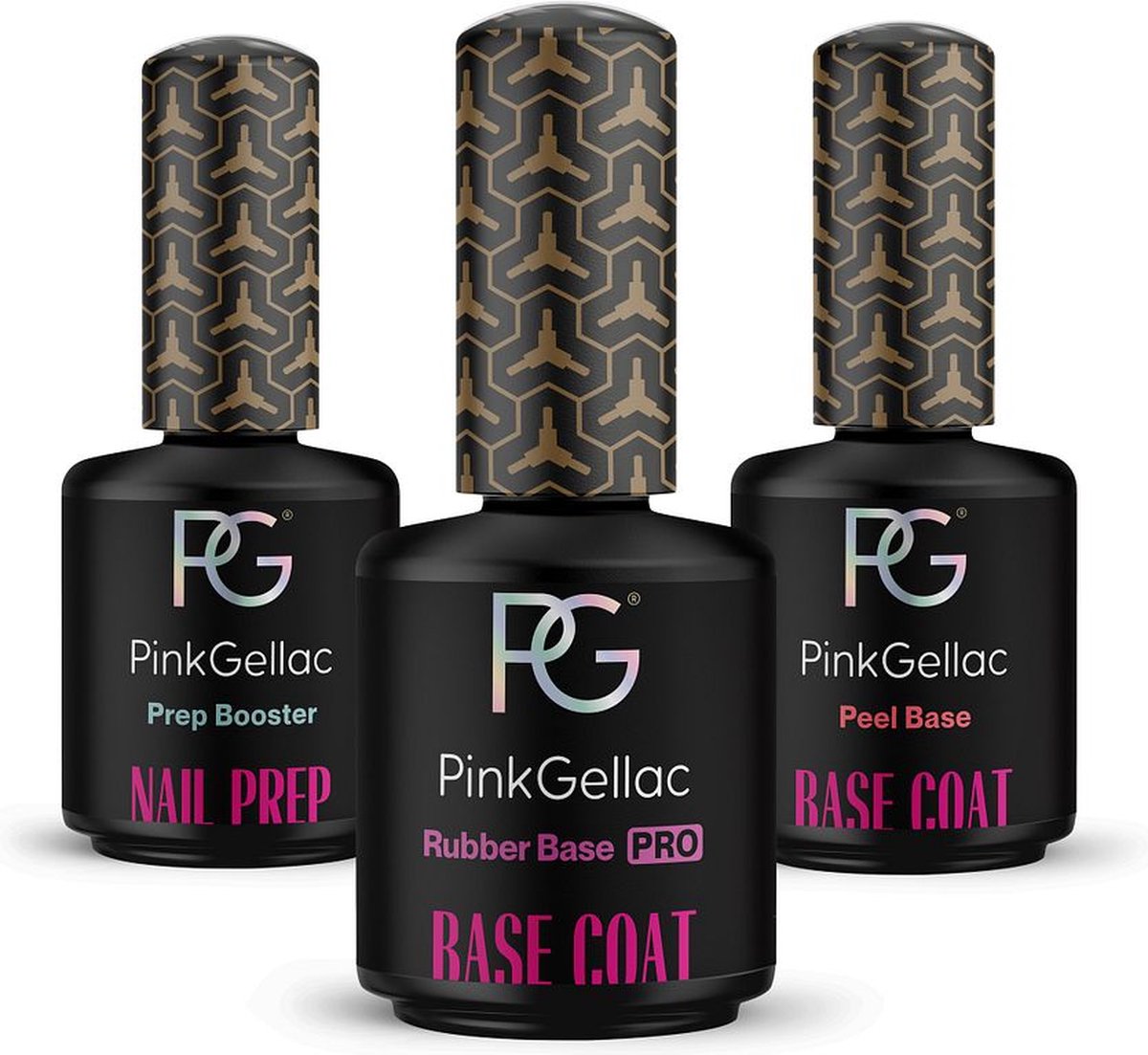 Pink Gellac Voordeelset 3 x 15ml - Prep Booster - Peel Base - Rubber ...