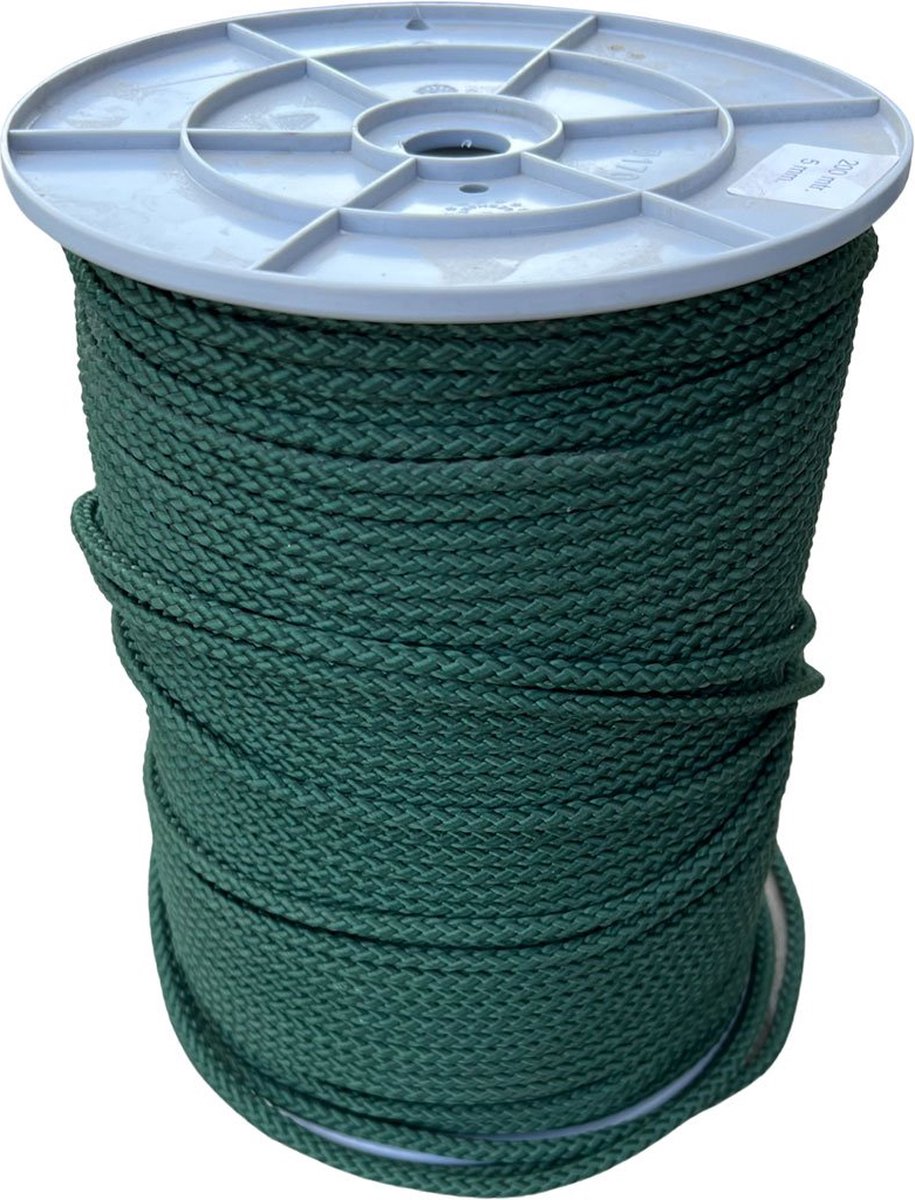 Markieskoord | Groen | 5mm | Rol 200 meter | bol