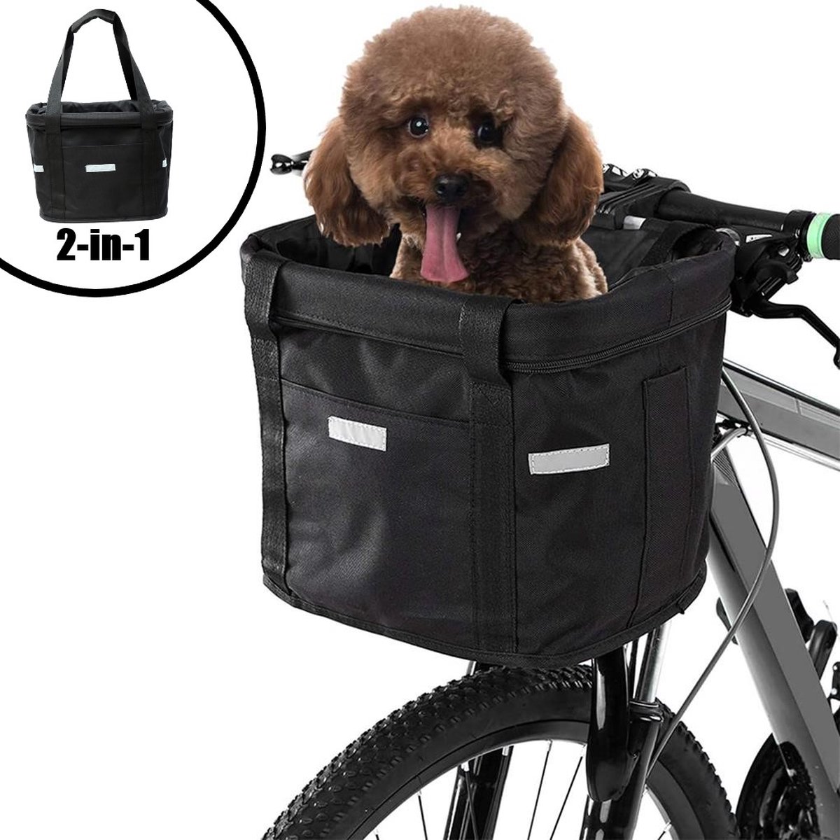 Fietsmand hond - hondenmand fiets - trixie fietsmand - fietsmand hond voorop -... | bol.com