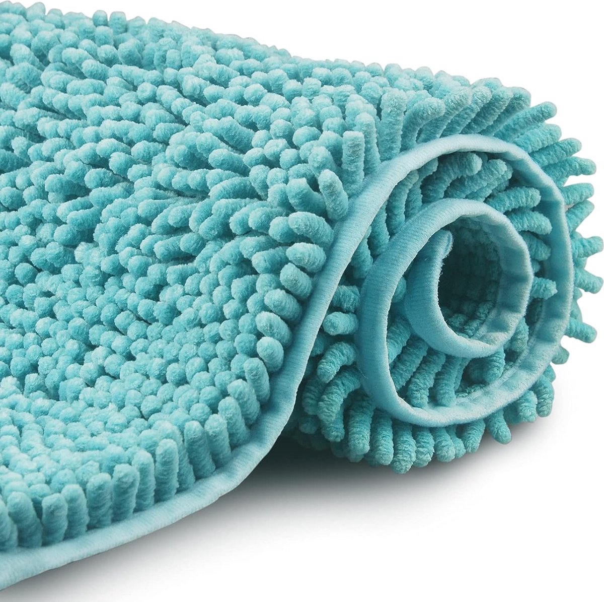 Antislip, hoogpolige badmat 50X80 cm, machinewasbare badmat, badmat met ...