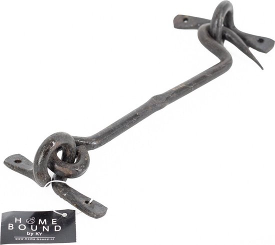 Deurhaak en vanger zwart | bol