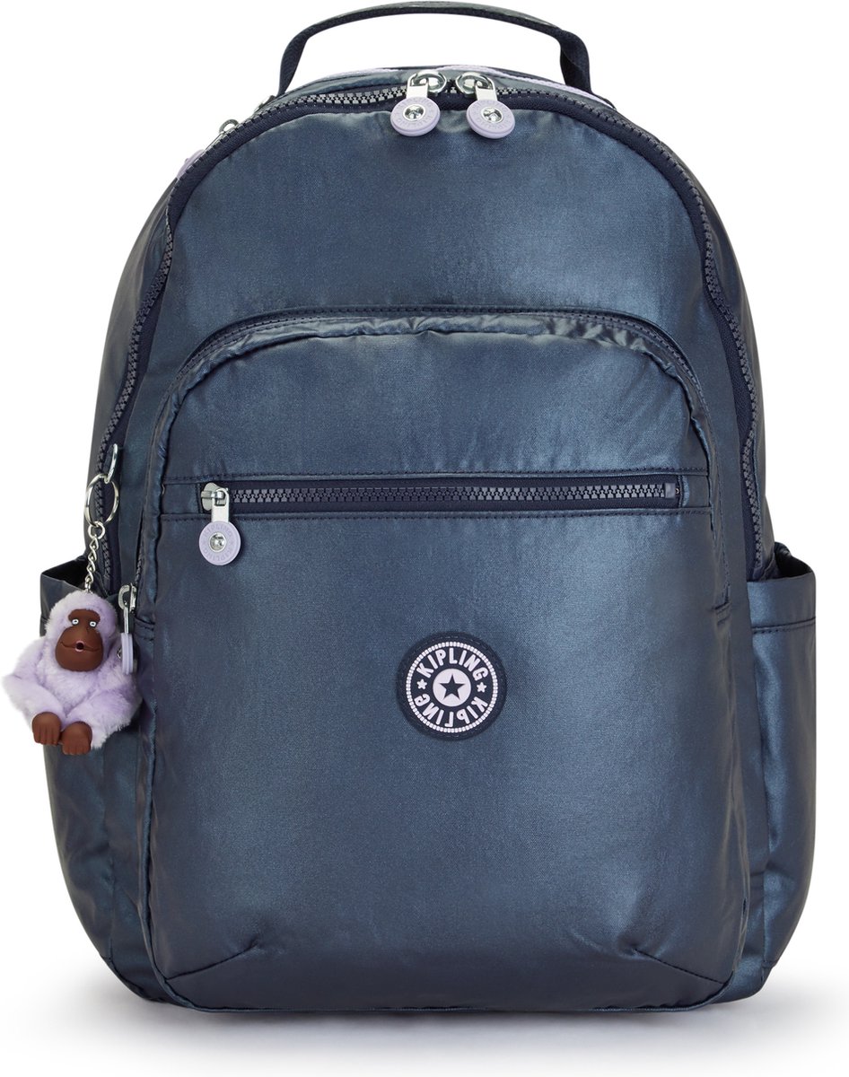 Kipling SEOUL Rugzak, 27 Liter, 15 inch laptopvak - Admiral Bl Metallic ...