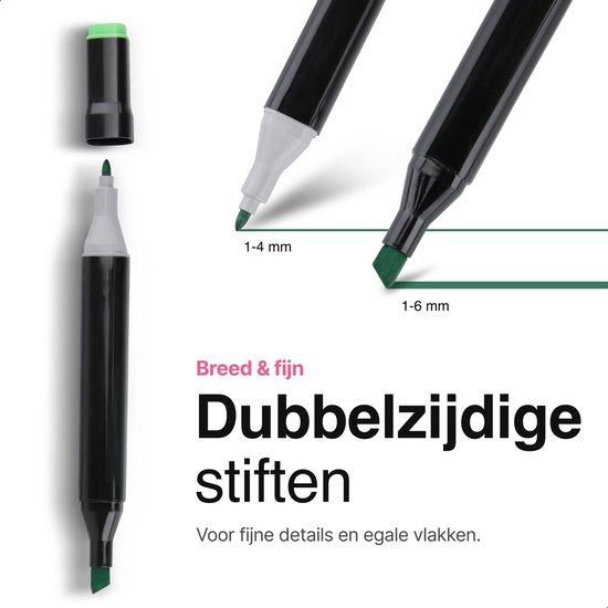Twinmarkers 168 stuks - Stiften voor kinderen en volwassenen - Alcohol ...