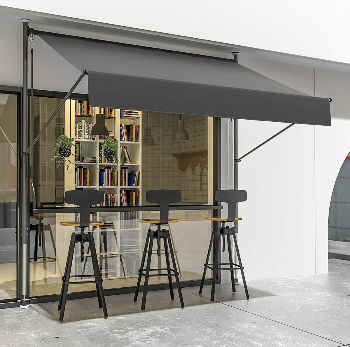 SONTRIX Balkon Zonnescherm - 2x2m - Balkon Zonnescherm Zonder Boren ...