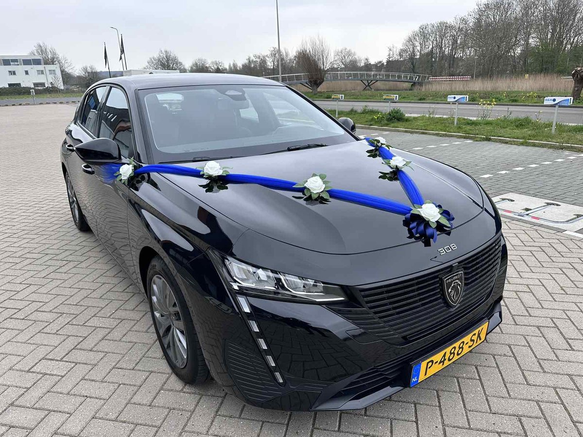 AUTODECO.NL -CELIA ROYAL BLAUW Luxe trouwauto decoratie - Bruiloft ...