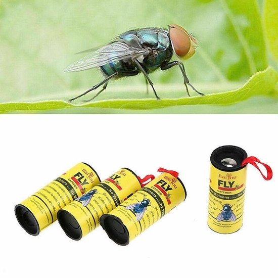 Green Live Fly Catch Trap - Vliegenval - Tegen vliegen 8st | bol.com