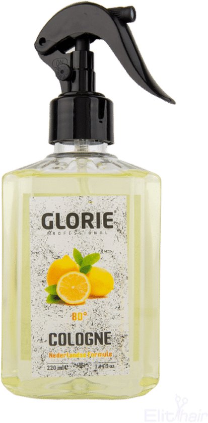 Glorie Professional Eau de Cologne Citroen (Lemon) 80% Alcohol – 220 ml ...