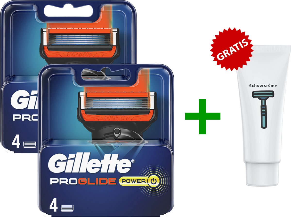 Gillette - ProGlide – Power – Scheermesjes/Navulmesjes - 8 Stuks ...