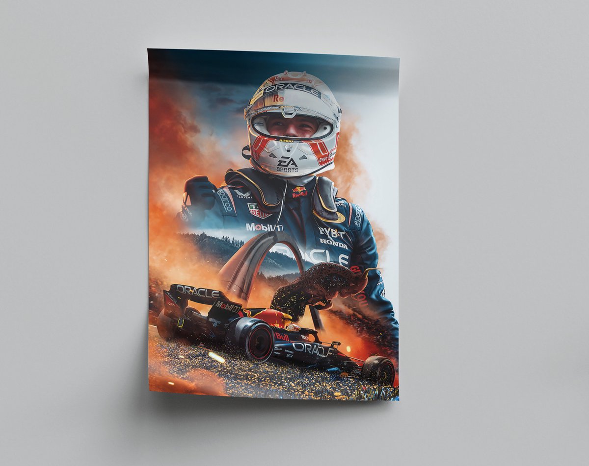 2023 Max Verstappen Oostenrijk GP Red Bull Poster - Formaat 70x50 cm | bol