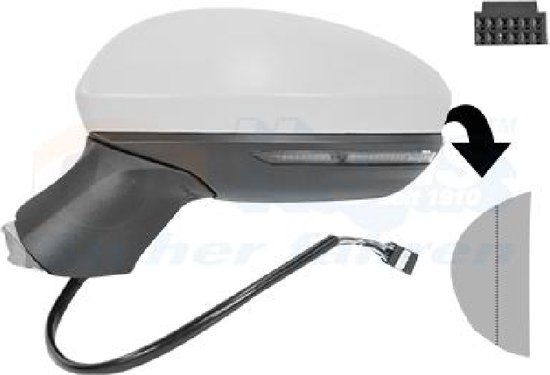VanWezel 4422807 - Rétroviseur éléctrique complet gauche pour Renault ...