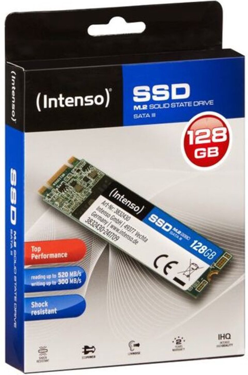 (Intenso) M.2 SSD SATA III Top - Interne SSD - 2280 - SATA III - 128GB ...