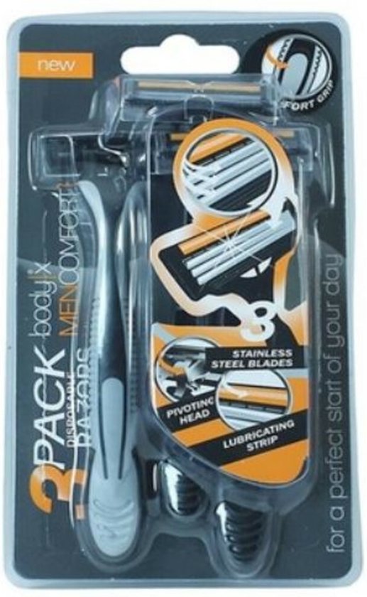 12x Body-X Men Comfort Triple Blades Scheermes 3 stuks | bol