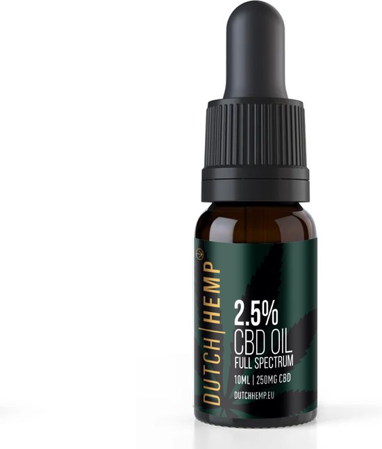 Dutch Hemp CBD-olie 2,5% - 10 ml - Full spectrum | bol.com