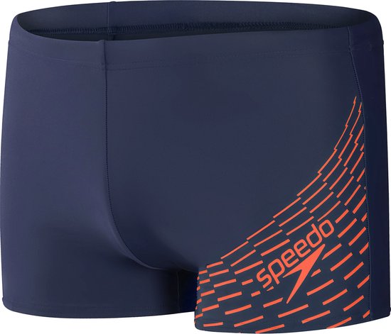 Speedo Medley Logo Aquashort Marine/Oranje Heren Sportzwembroek - Maat ...