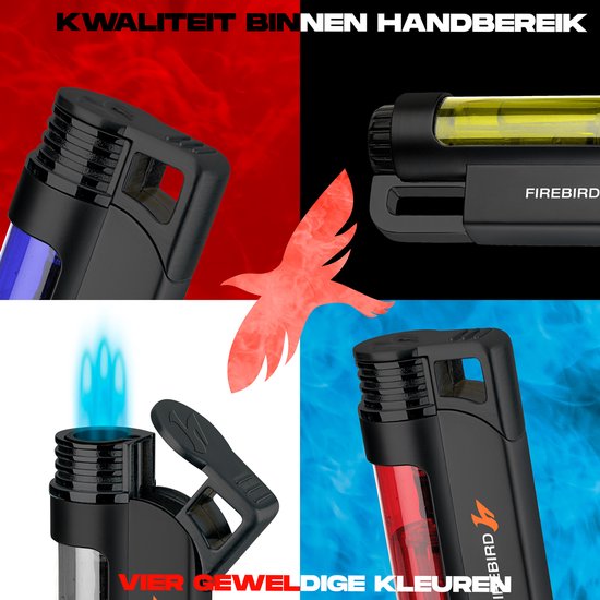 Firebird Illume jet vlam Aansteker, met Drievoudige Jetvlam - Windproof ...