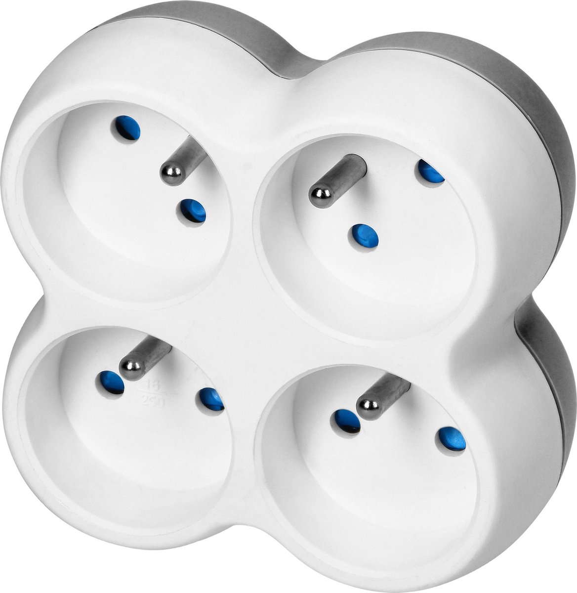 Stopcontact splitter - Verdeelstekker horizontaal - Verloopstekker 4x ...