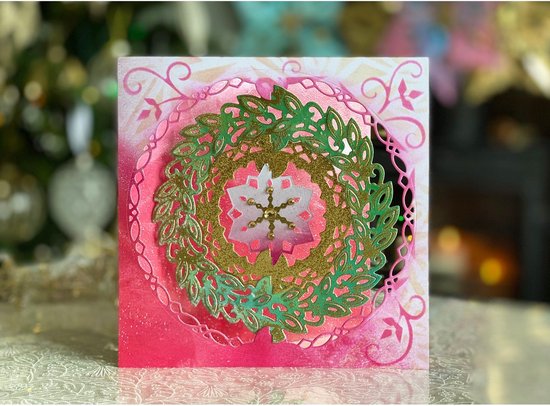 Angela Poole Craft Stencil Crystal Swirls | bol