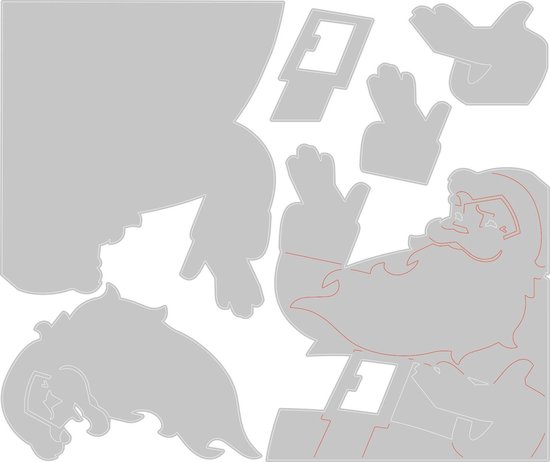 Sizzix Thinlits Die Set Retro Santa 6pieces | bol