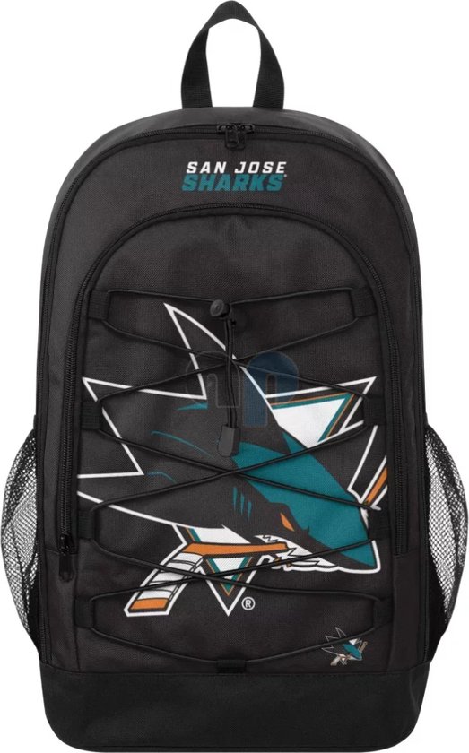 FOCO NHL Big Logo Bungee Backpack Team San Jose Sharks | bol