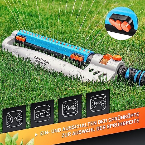 graden rotatiesproeier, irrigatiesysteem, tuinsprankeler, watersproeier ...
