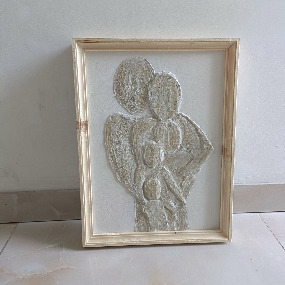 Uniek handgemaakt wanddecoratie decoratie muur tafel abstract 3d gips ...