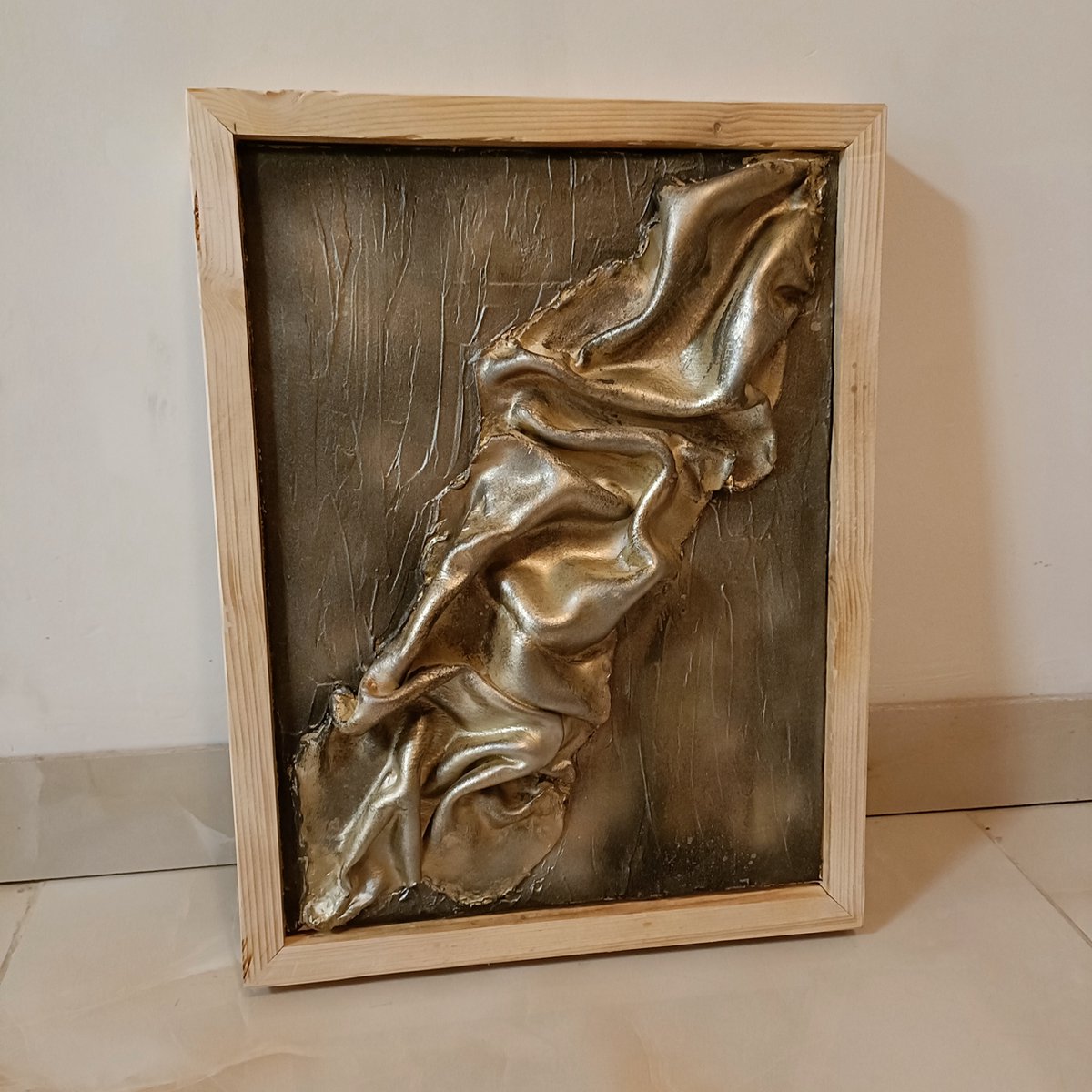 Uniek handgemaakt wanddecoratie decoratie muur tafel abstract 3d gips ...