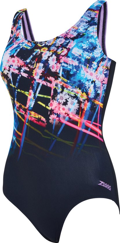 Zoggs Badbak Actionback Digital Daisy Dames Maat DE40 | bol