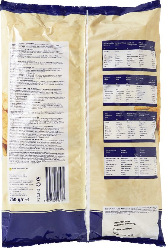 METRO Chef Tortilla chips cheese 750 gram | bol