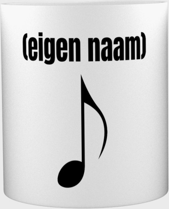 Akyol - muzieknoot met eigen naam Mok met opdruk - muzieknoot - muziek ...