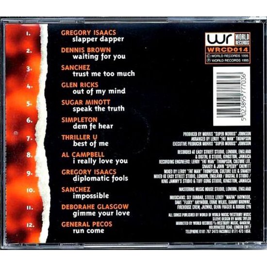 Various Artists - World Records Sampler, Volume 2 (CD), Gregory Isaacs ...