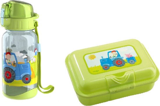 Haba Set: Brooddoos + Drinkfles - Thema tractor | bol