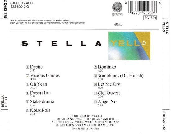 Stella, Yello | CD (album) | Muziek | bol