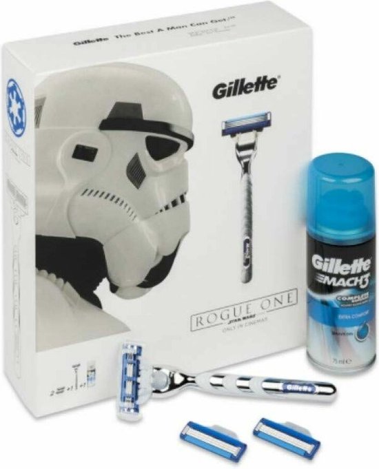 Shaving Set Mach 3 Turbo Rogue One Star Wars Gillette (3 pcs) | bol