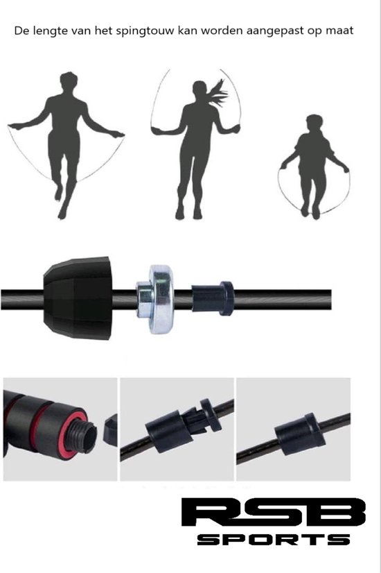 RSB Sports - Professioneel Sport Springtouw - Jump Rope - voor ...