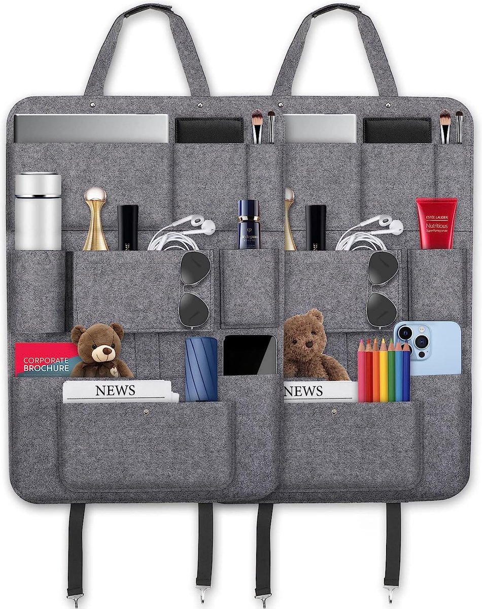 Auto-organizer, 2 stuks rugleuningbescherming voor de auto en kinderen ...