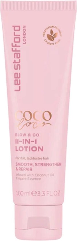 Lee Stafford - CoCo LoCo & Agave Blow & Go 11-in-1 Lotion - 100ml | bol