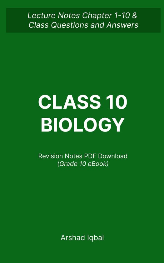 Biology Revision Guides - Class 10 Biology Quiz PDF Book 10th Grade ...