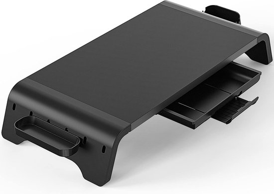 Monitorstandaard, monitorstandaard van hout voor monitor laptop tv ...