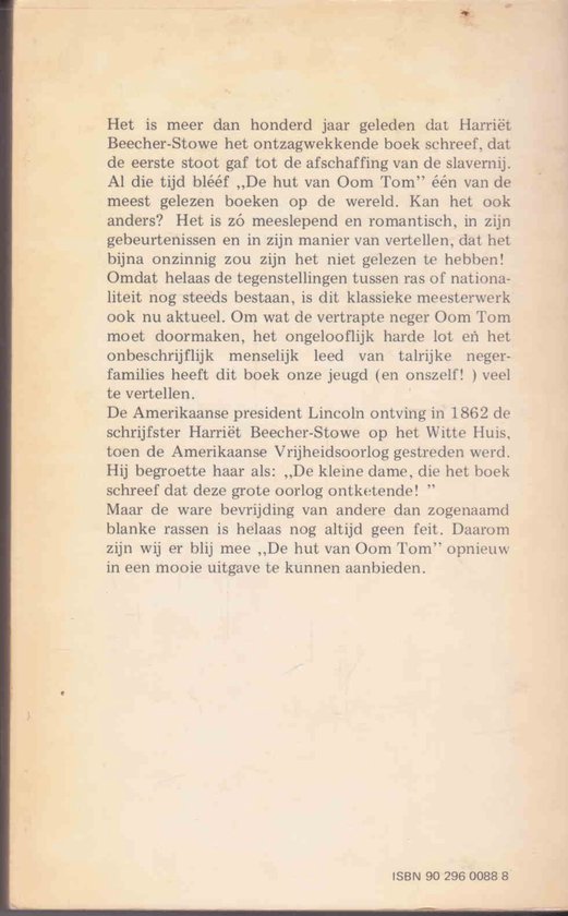 De Hut van oom Tom, Harriet Beecher Stowe | 9789029600880 | Boeken | bol