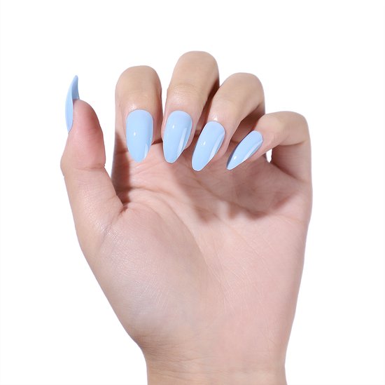 Ice Cold - Nail Tabs - Press on Nails - Nep Nagels - Plak Nagels Blauw ...