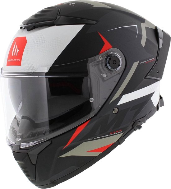 MT Thunder 4 SV Integraal helm Exeo mat zwart rood S - Motorhelm ...