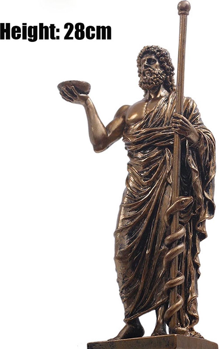 Decoratie Grieks Medische Mythologische Figuur Sculptuur, Geneeskunde ...