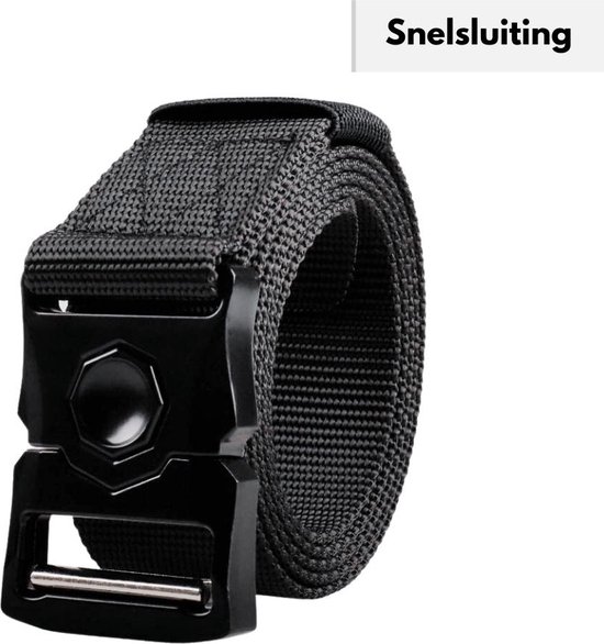Hilvard - Tactical belt - Broekriem - Riem Heren Zwart - 125 cm ...