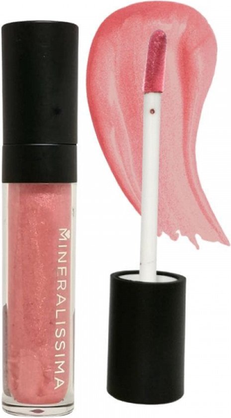 Minerale lipgloss Rose Water - vegan - zacht roze - Lip gloss | bol