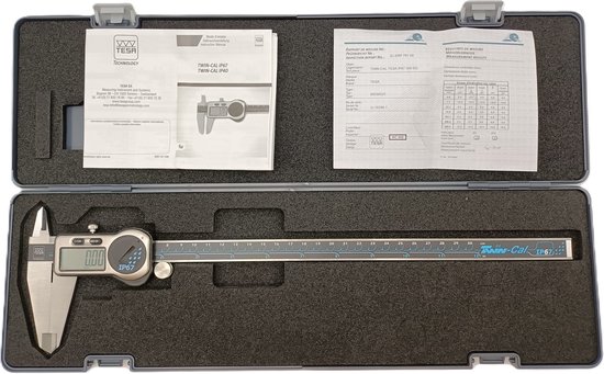 HEXAGON TWIN-CAL TESA 00530323 IP67 300 mm SQ 2J professionele digitale ...
