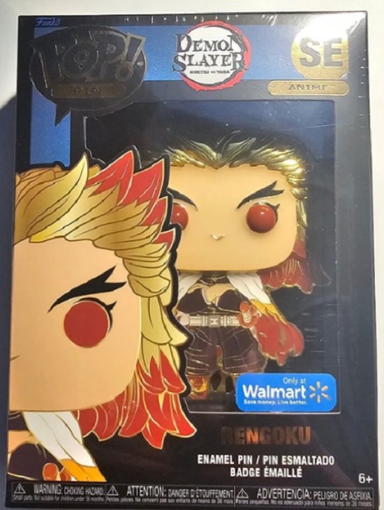 Funko Pop Pin Demon Slayer Rengoku Walmart Exclusive SE Anime, New ...