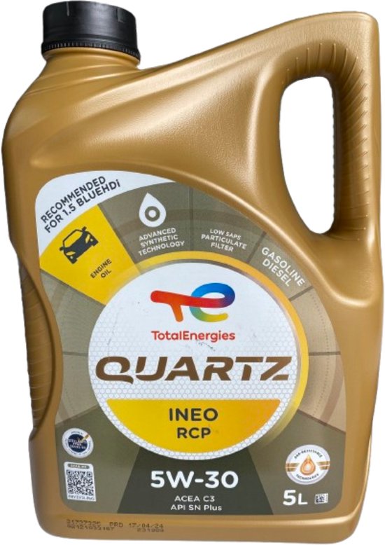 Total Quartz Ineo RCP 5W-30 5L | bol
