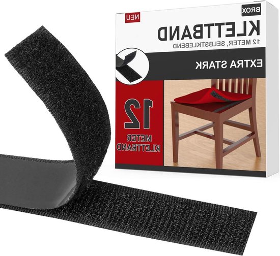 12m Extra Strong Self-Adhesive Velcro Tape Fly Screen Sewing Fabric ...