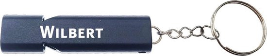 Sleutelhanger - Fluit - Met Naam - Wilbert - Zwart - Veiligheid | bol