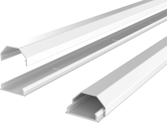 Aluminium universele kabelgoot Z0100-W voor vloer en muur ...